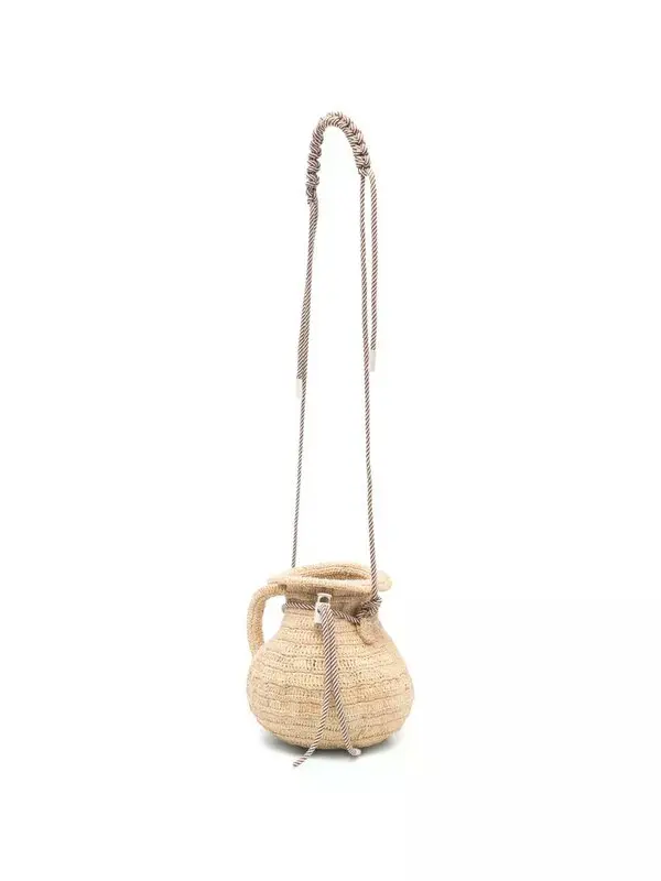 ALEMAIS Michelle Braided-handle Mini Bag - Neutrals