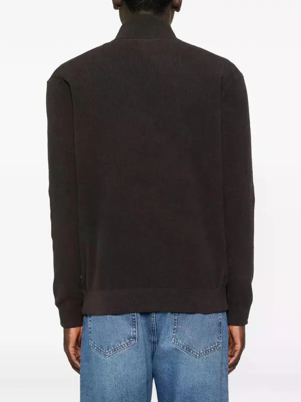 Nn07 Danny 6429 Half-zip Sweater - Brown