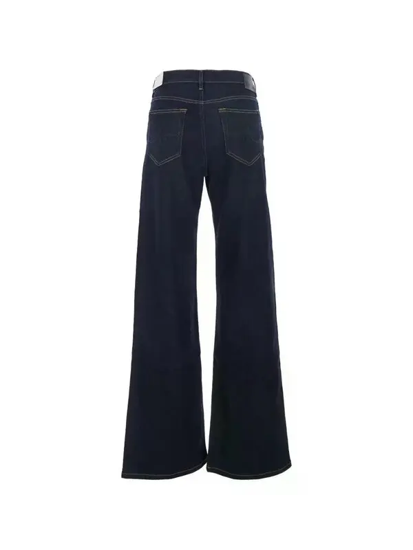 Ag Wide-leg Cotton Jeans