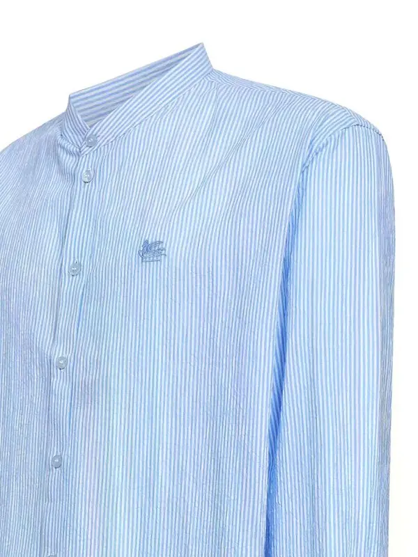 Etro Logo-embroidered Shirt - Blue