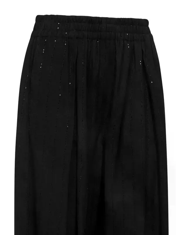 Brunello Cucinelli Sequin Striped Trousers