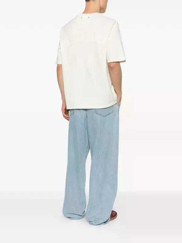 GOLDEN GOOSE Logo-detail T-shirt - Neutrals