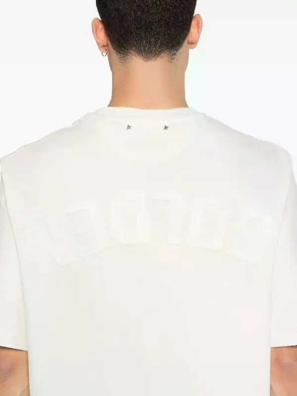 GOLDEN GOOSE Logo-detail T-shirt - Neutrals