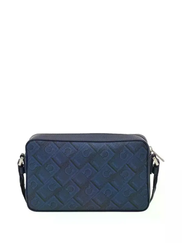 FERRAGAMO Monogram Messenger Bag - Blue