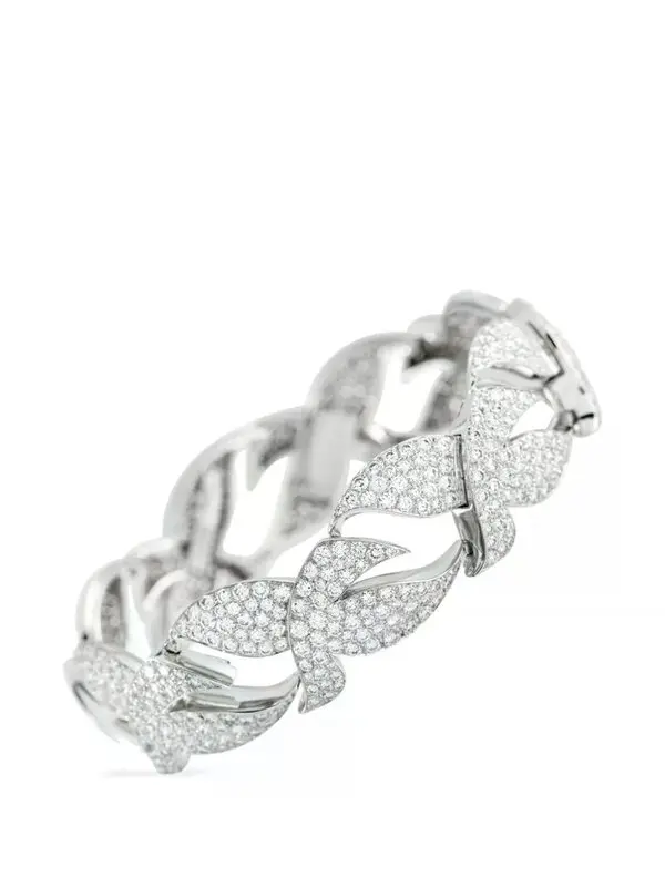 CARTIER Diamond White Gold Bracelet - Silver