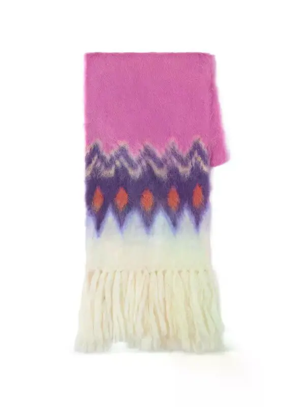 Isabel Marant Amanie Fringed-hem Scarf - Pink