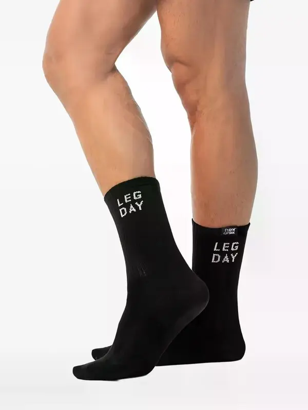 Happy Socks Leg Day Socks - Black