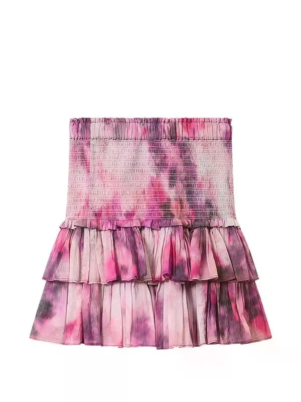MARANT ETOILE Naomi Ruffled Mini Skirt - Pink