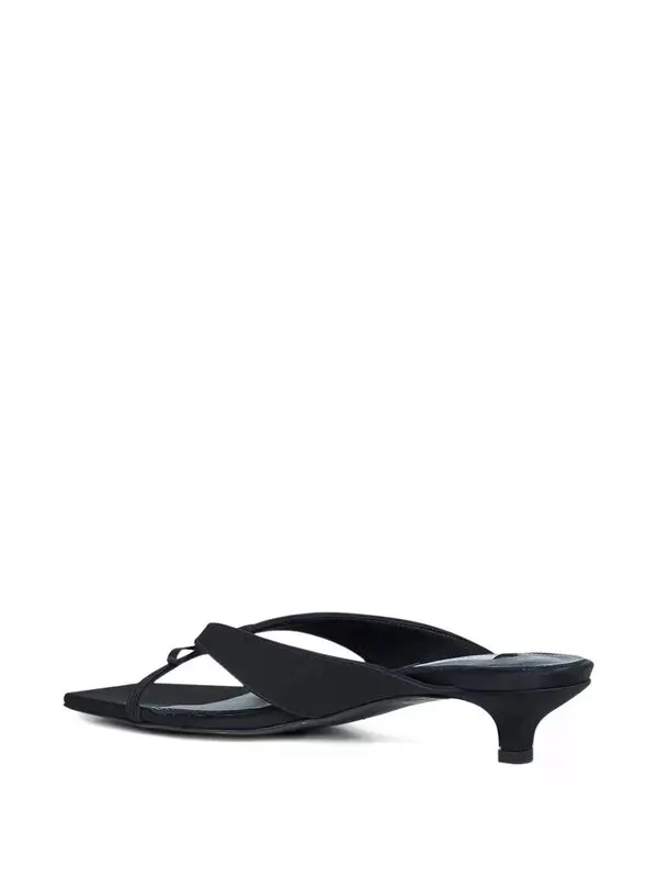 TOTEME Bow-detail Sandals - Black