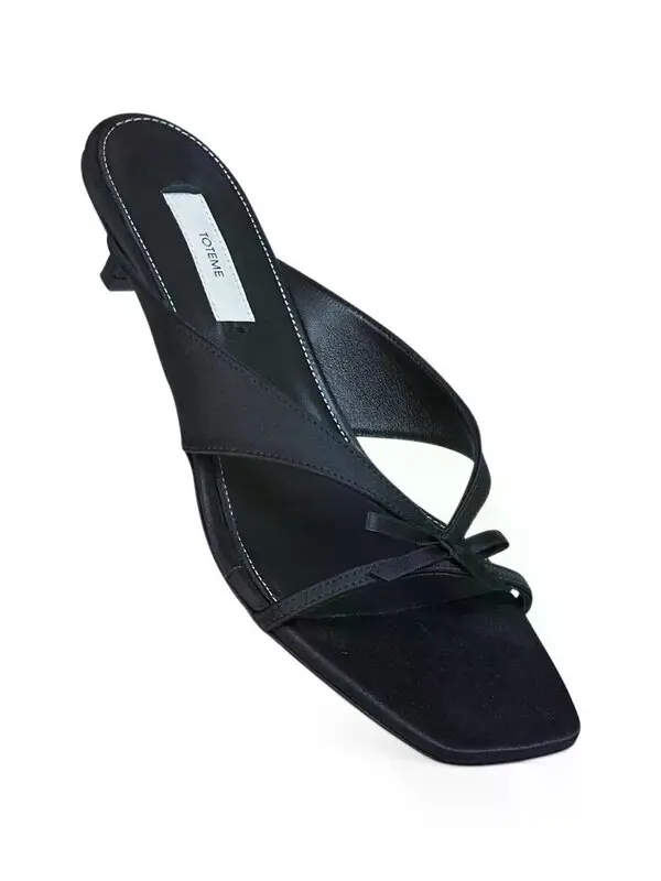 TOTEME Bow-detail Sandals - Black