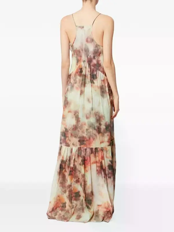 MARANT ETOILE Vasmila Ruffled V-neck Maxi Dress