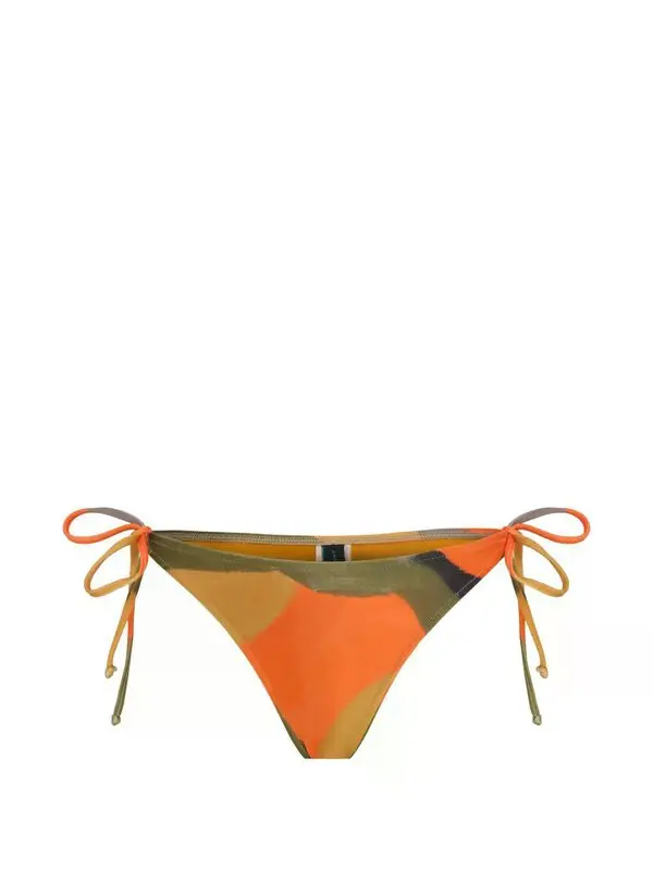 LYGIA & NANNY Printed Tie-side Bikini Bottom - Orange