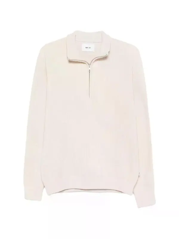 Nn07 Danny 6429 Half-zip Sweater - Neutrals