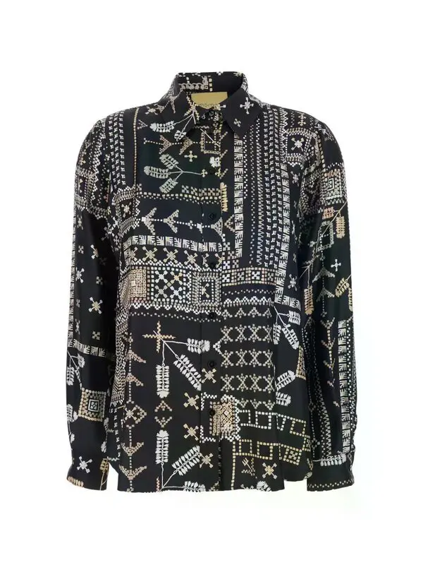 Momoni Patterned Buttoned Shirt