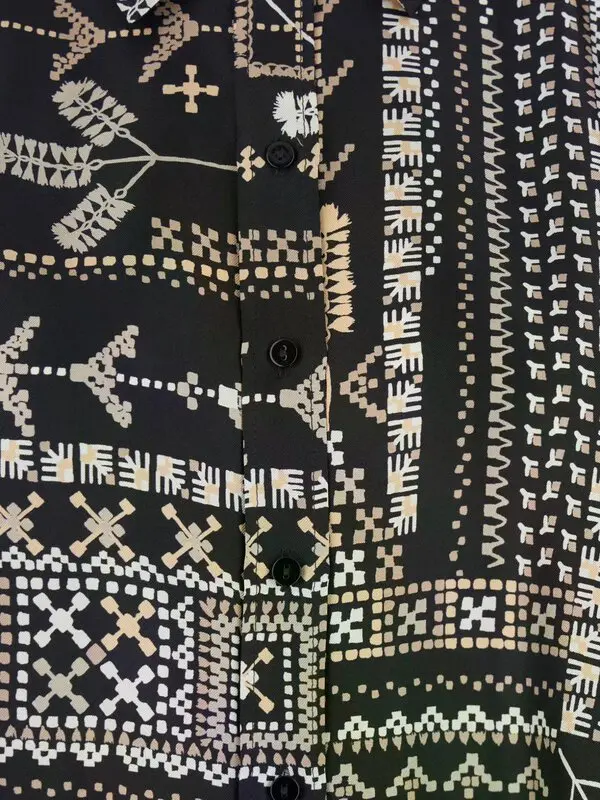 Momoni Patterned Buttoned Shirt
