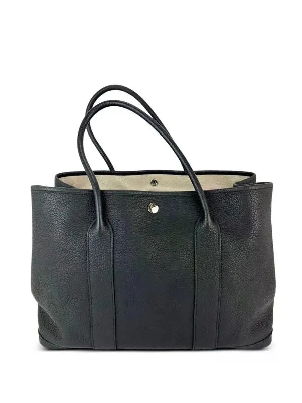 Hermès Mm 36 Negonda Garden Party Leather Tote Bag - Black