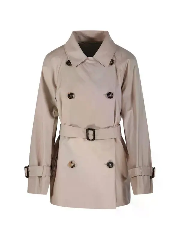Max Mara Calle Belted Double-breasted Trench Coat - Neutrals