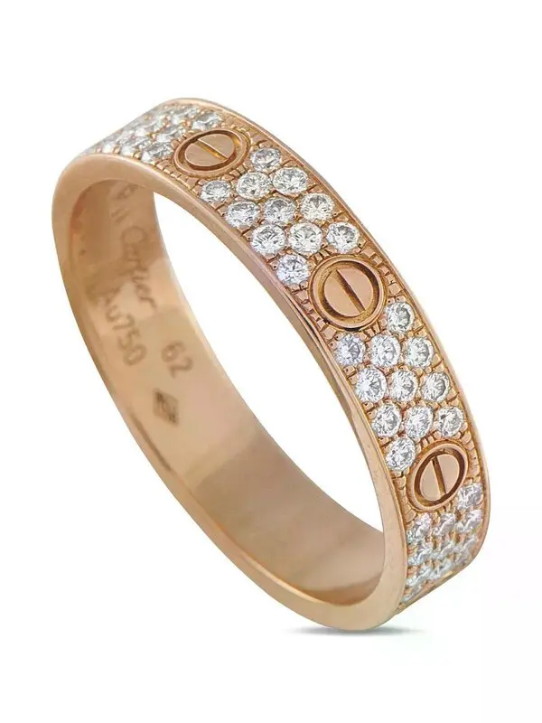 CARTIER 18k Rose Gold Diamond Ring
