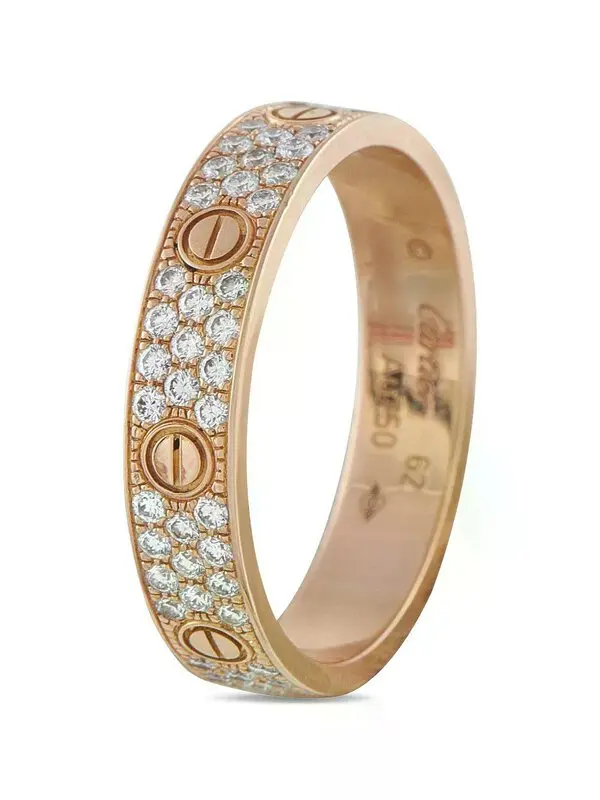 CARTIER 18k Rose Gold Diamond Ring