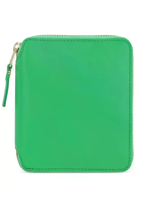 Comme Des Garçons Zip-fastening Leather Wallet - Green