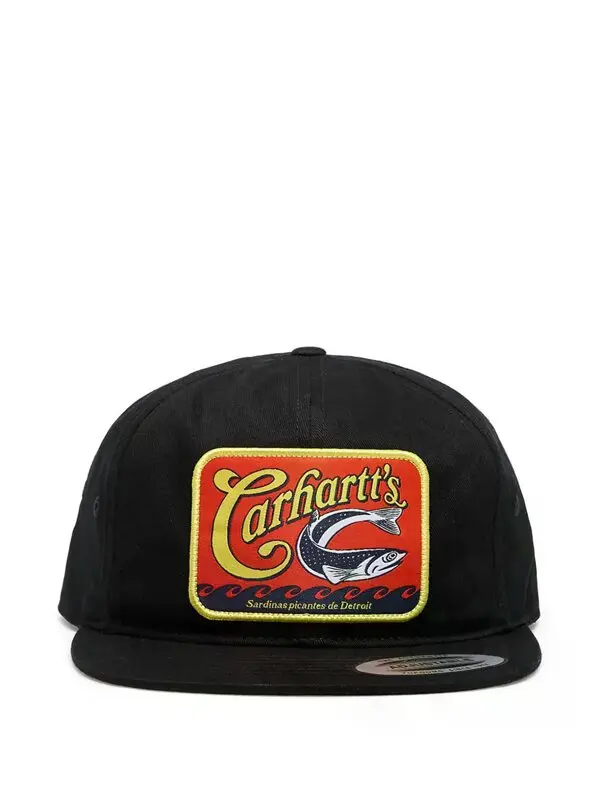 Carhartt Work In Progress Logo Patch Sardinas Cap - Black