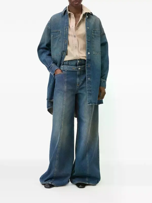 Closed Paneled Wide-leg Jeans