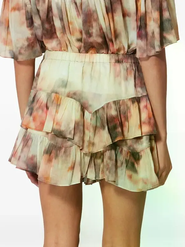 MARANT ETOILE Jocadia Ruffled Shorts - Neutrals