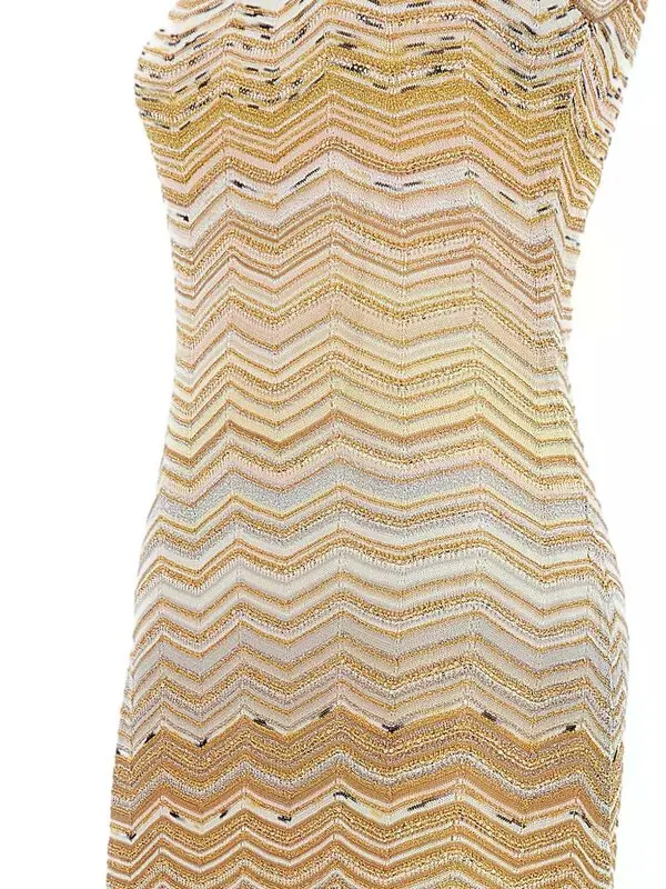 Missoni One-shoulder Chevron Maxi Dress
