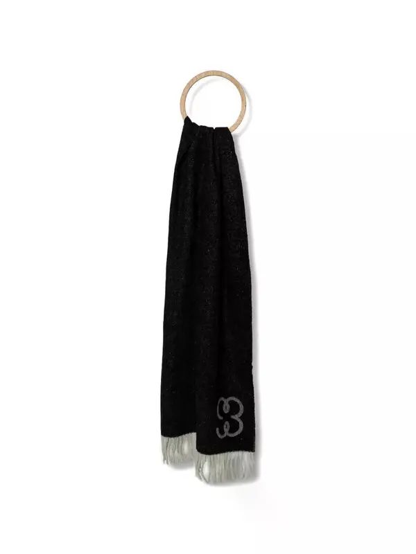 Filippa K Fringe-hem Scarf - Black