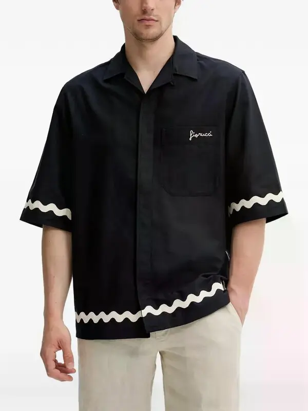 Fiorucci Embroidered Shirt - Blue