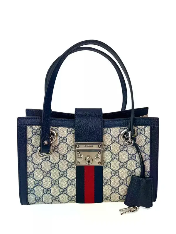Gucci Supreme Dollar Padlock Tote Bag - Neutrals