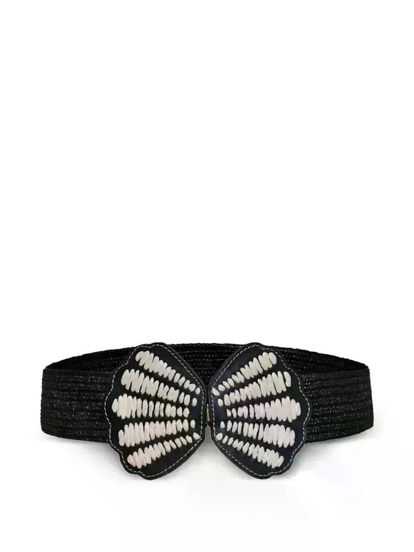 Johanna Ortiz Belt With Seashell Detail - Black