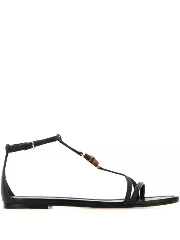 Gucci Bamboo-detail Leather Sandals