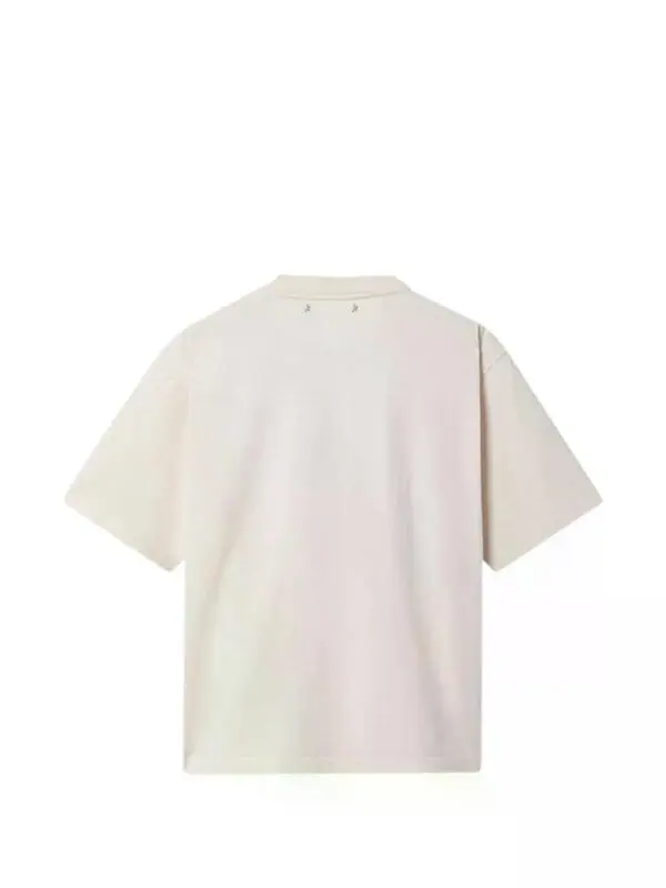 GOLDEN GOOSE Star Print Cotton Jersey T-shirt - Neutrals