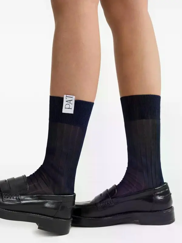 PATOU Ribbed Knit Socks