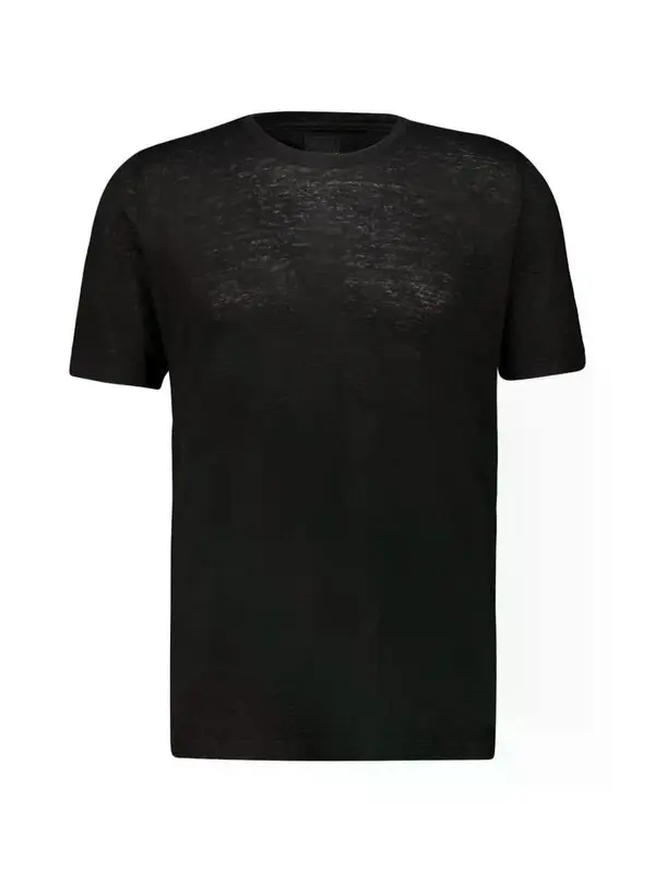 120% Lino Short-sleeve T-shirt - Black