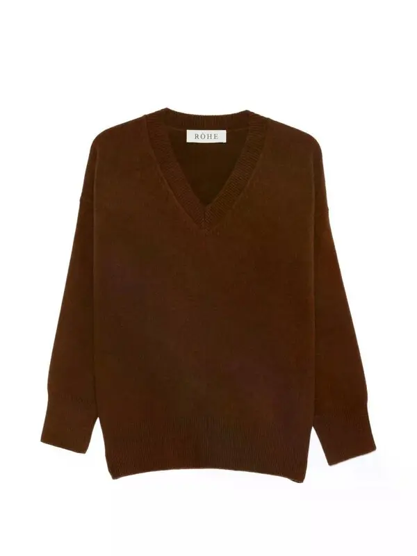 RÓHE V-neck Knitted Sweater