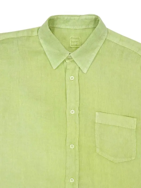 120% Lino Long-sleeve Shirt - Green