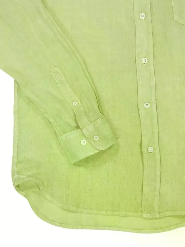 120% Lino Long-sleeve Shirt - Green