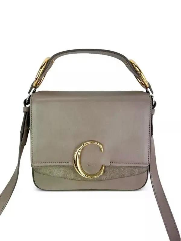Chloé Small C Double Cross-body Bag - Grey