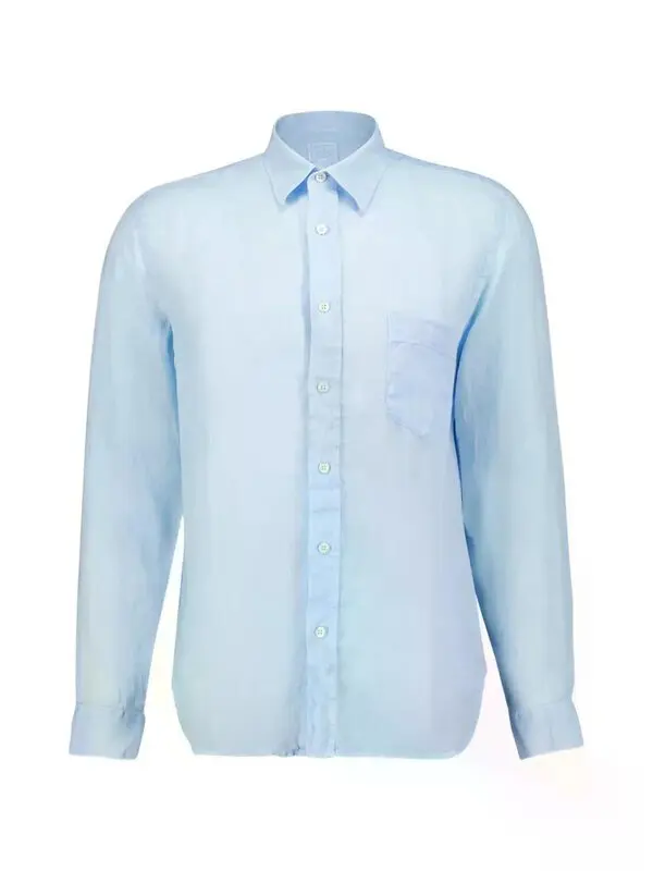 120% Lino Long-sleeve Shirt - Blue