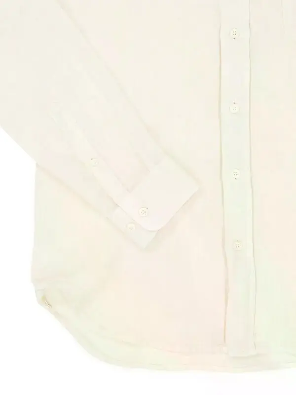 120% Lino Regular-fit Long-sleeve Shirt - Neutrals