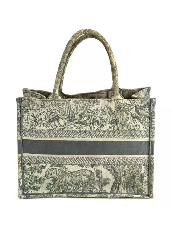 Dior Book Embroidered Tote Bag - Neutrals