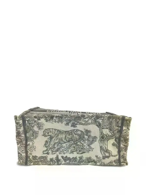 Dior Book Embroidered Tote Bag - Neutrals