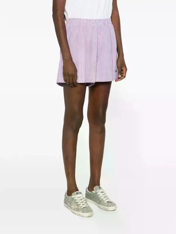 AUTRY Striped Embroidered Shorts