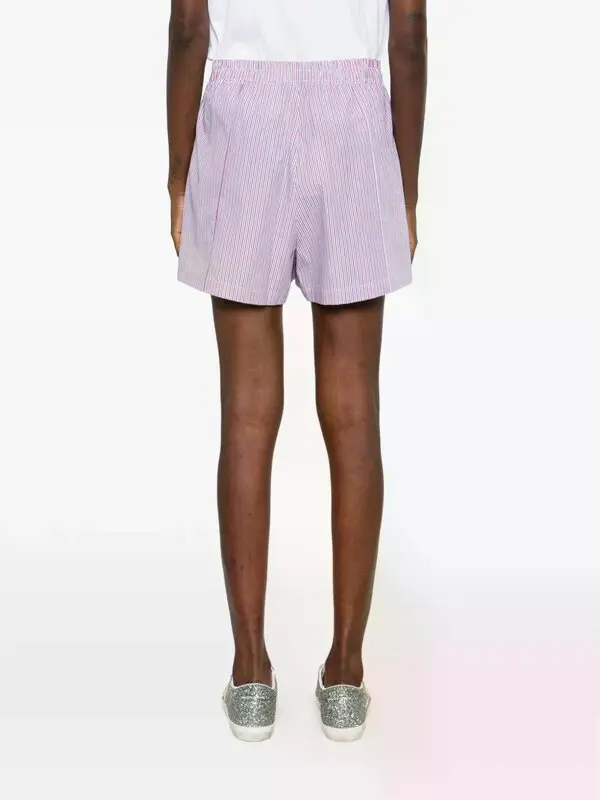 AUTRY Striped Embroidered Shorts