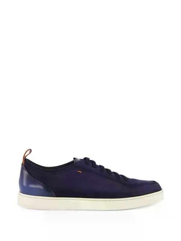 Santoni Suede Sneakers - Blue