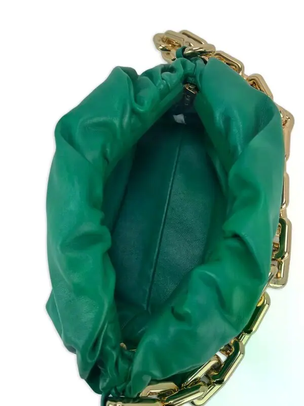 Bottega Veneta Chain-strap Leather Shoulder Bag - Green