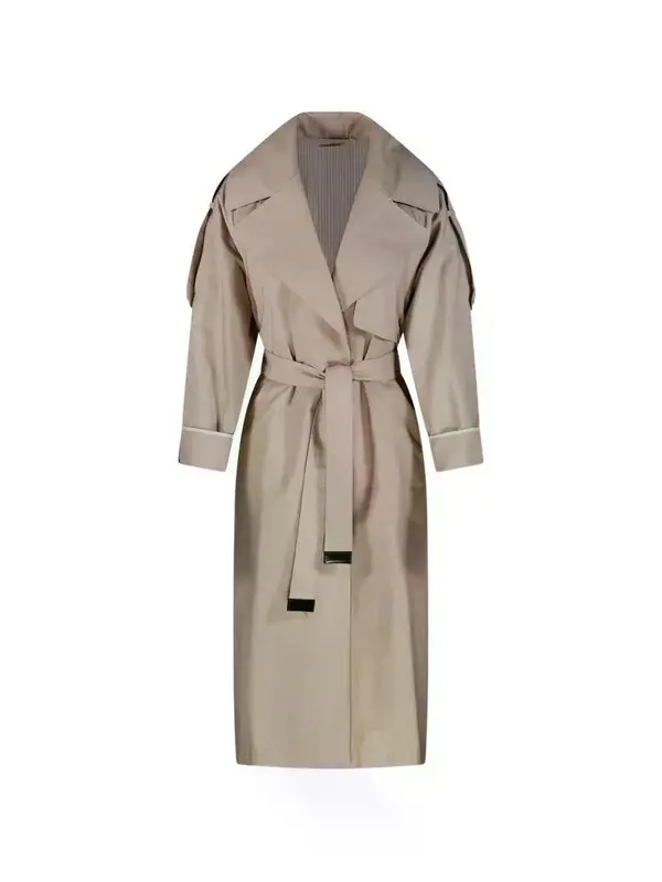 Max Mara Belted Trench Coat - Neutrals