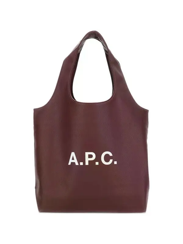 A.p.c. Logo-print Shoulder Bag - Brown